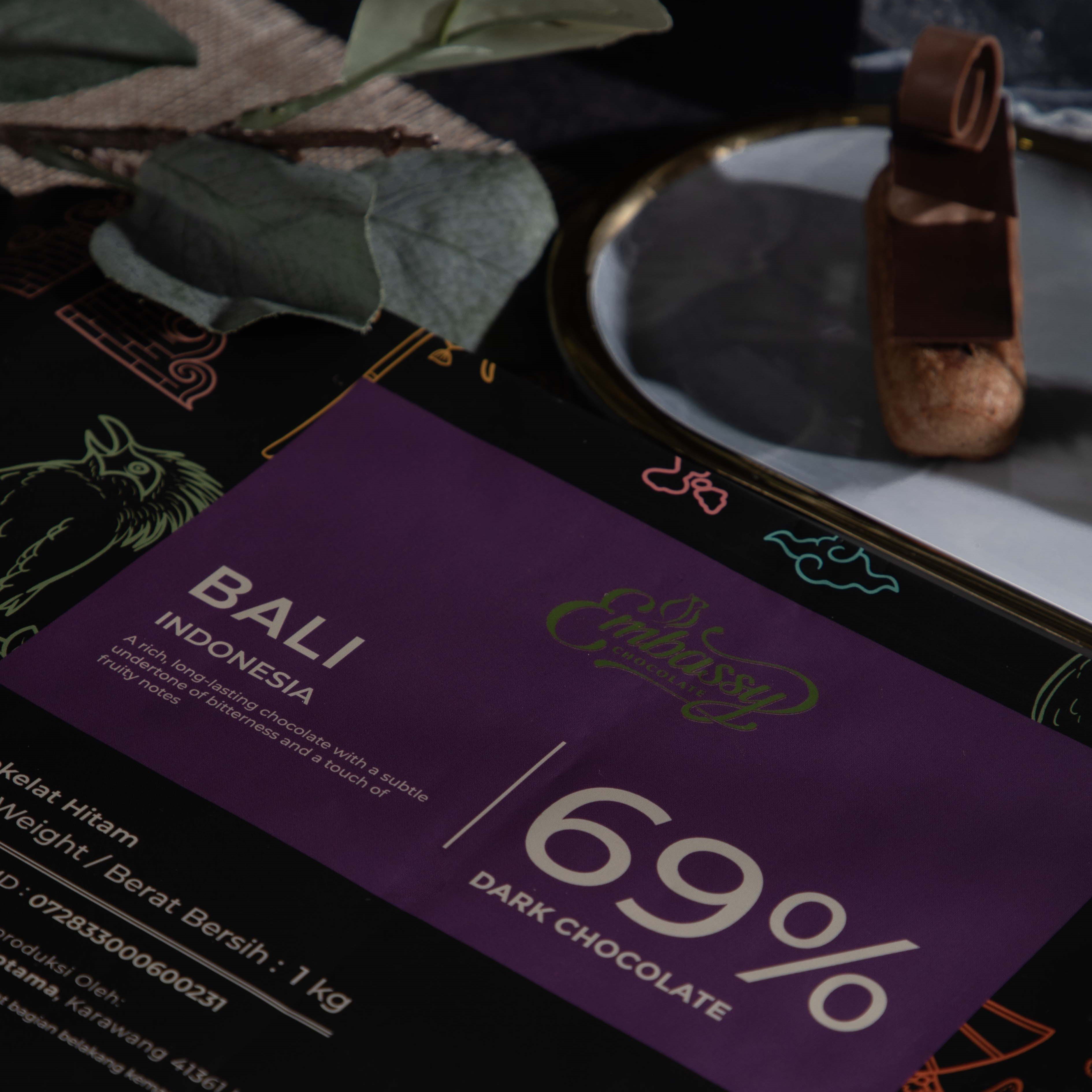Buy Single Origin Dark Chocolate Couverture - Embassy Bali 69%