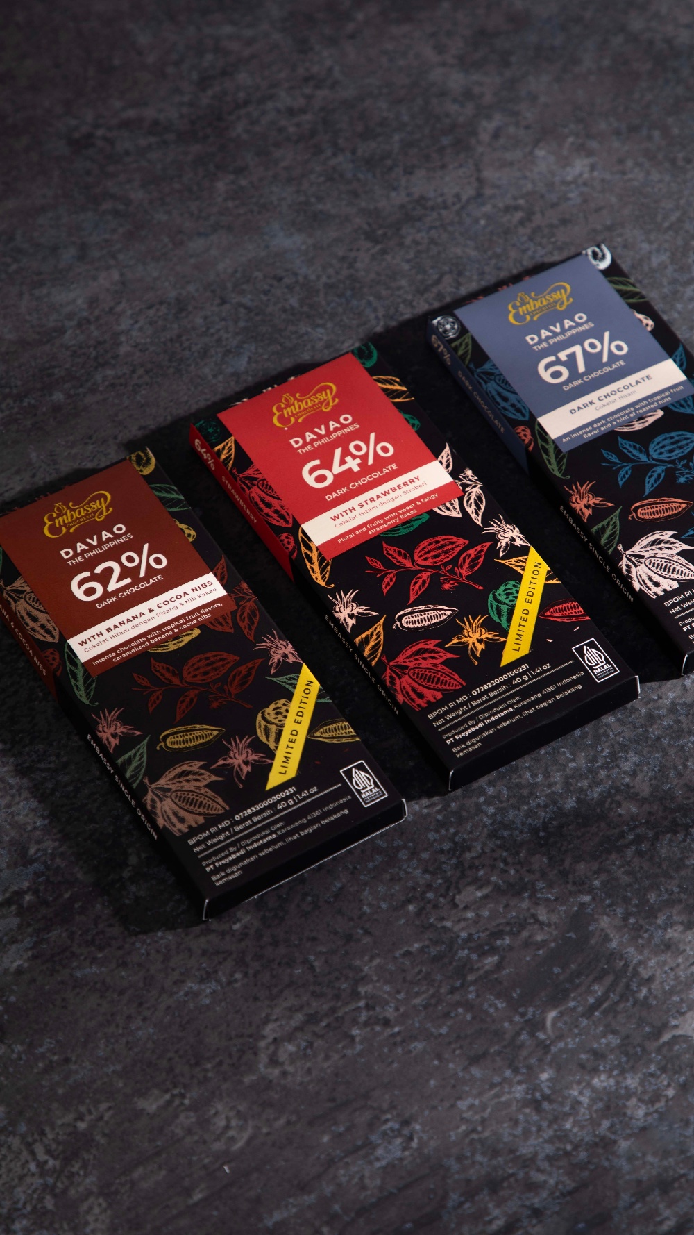 Buy Single Origin Dark Chocolate Bars - Embassy Davao